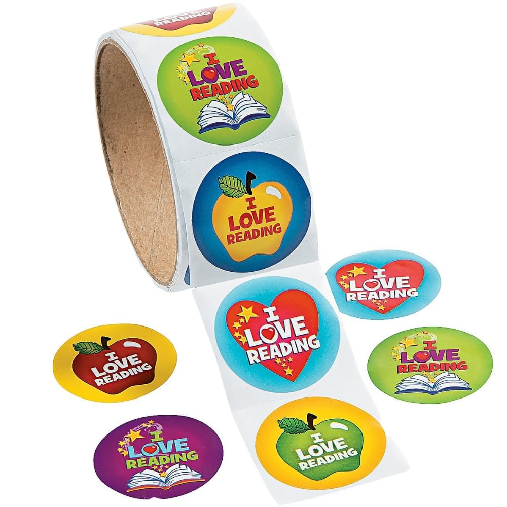 Amazon.com: I Love to Read Stickers - 1 Piece - Educational and ...