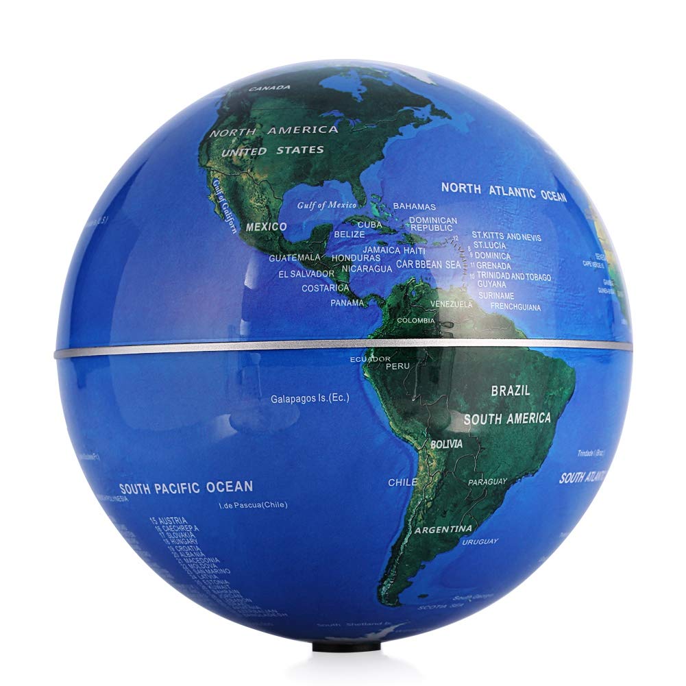 Oumefar World Globe Automatic Rotating Globe World Map Globe Teaching ...