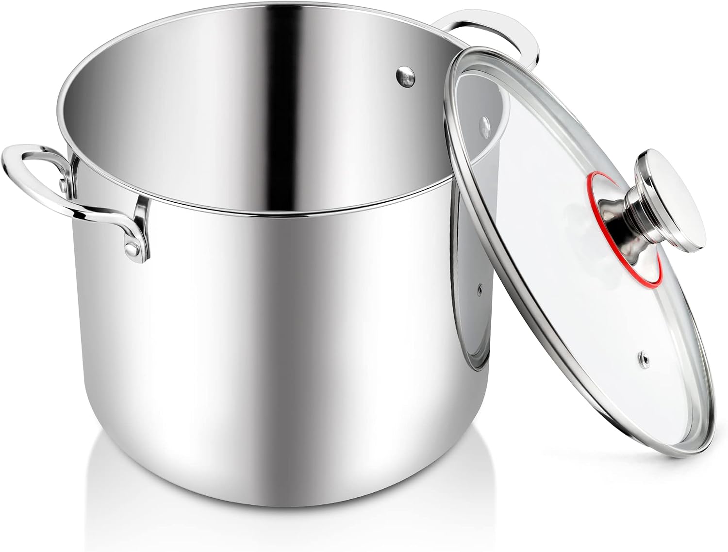 Amazon.com: TeamFar 12 Quart Stock Pot, 18/10 Stainless Steel Large ...