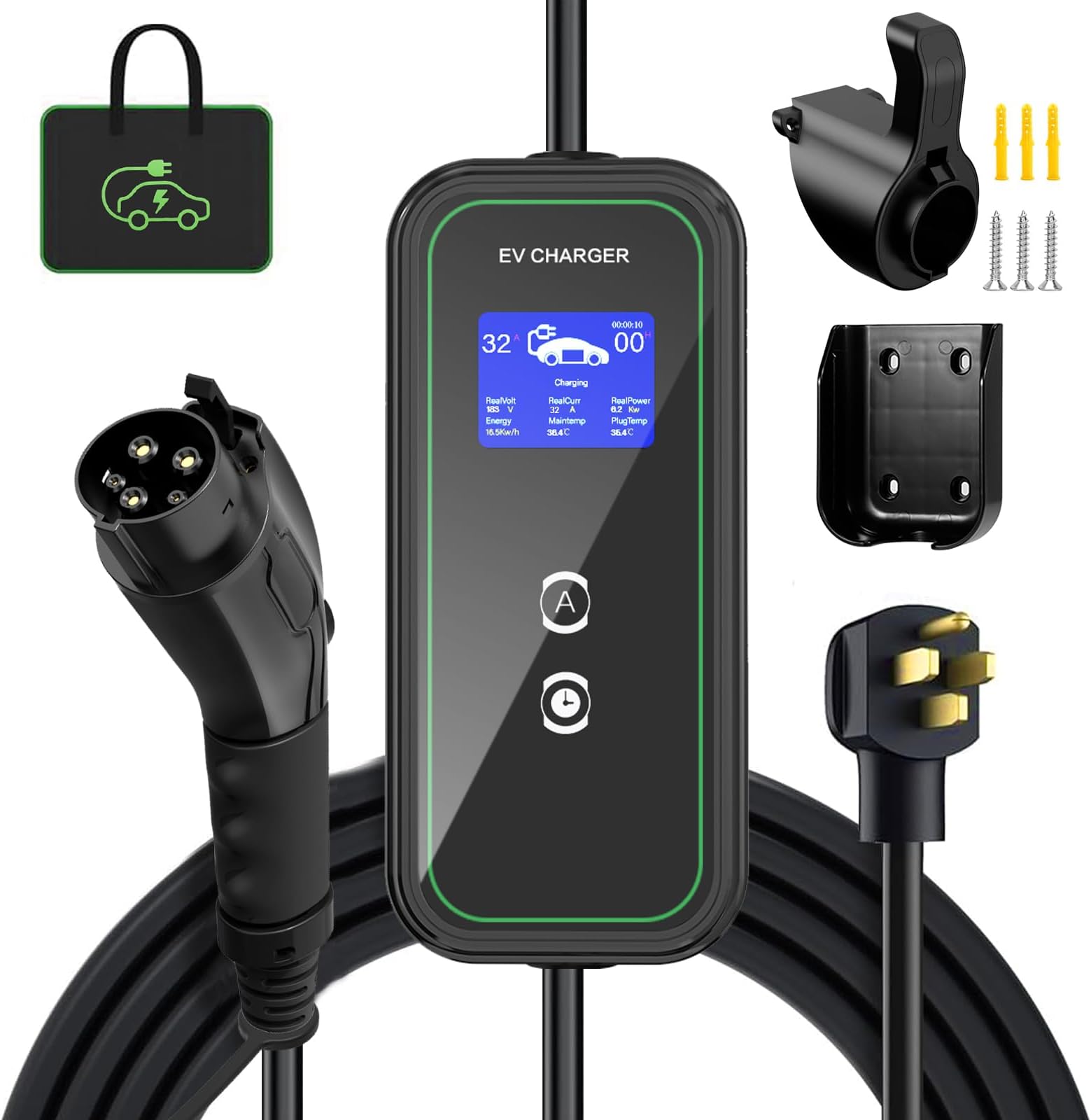 Amazon.com: ORICO EV Charger Level 2 Portable Electric Vehicle Charger ...