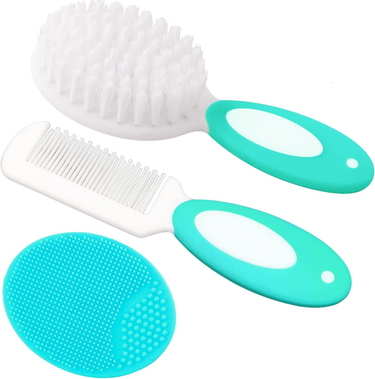 Amazon.com: MYZI Baby Hair Brush Set – Baby Brush and Comb Set Newborn ...