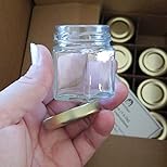 Amazon.com: nicebottles Hexagon Glass Jars, Mini Hex Jars 1.5 Oz - Case of 24: Home & Kitchen