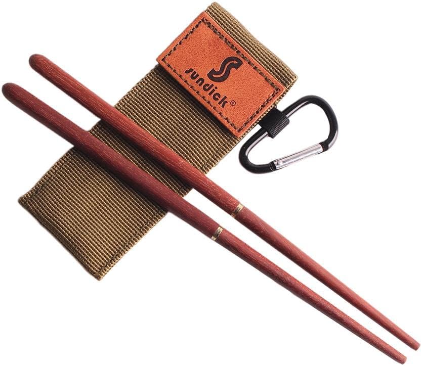 Amazon.com: Menolana Foldable Chopsticks Travel Set - Rosewood & Copper ...
