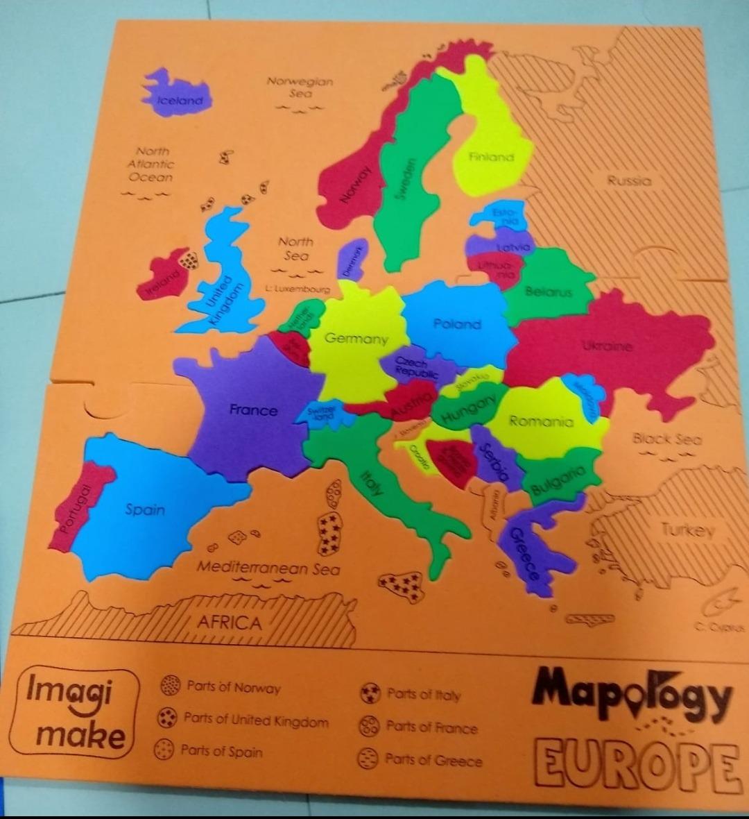 Buy Imagimake Mapology: Europe Map Puzzle for Baby Online at Low Prices ...