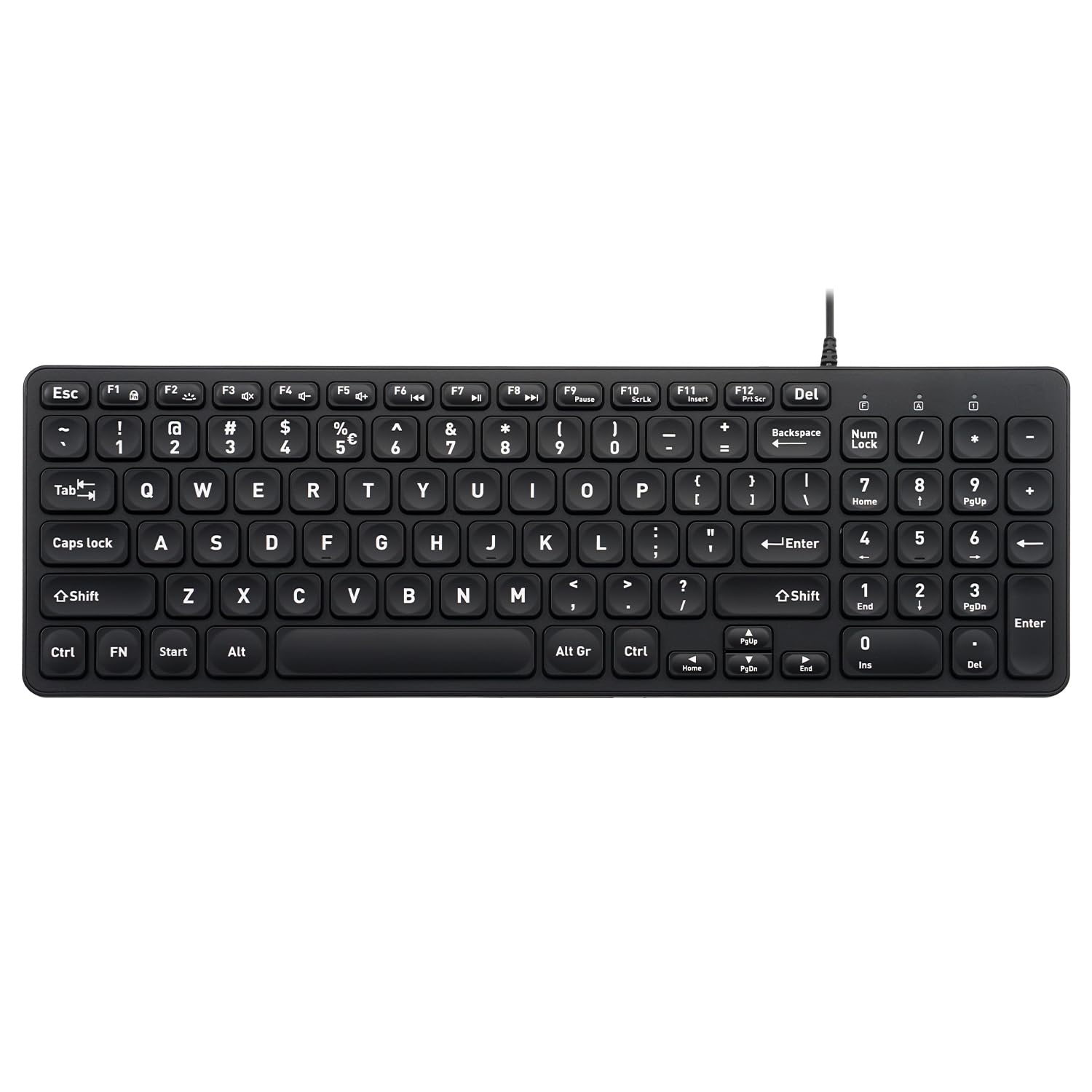 Amazon.com: Perixx PERIBOARD-333B Wired Backlit USB Keyboard- X Type ...