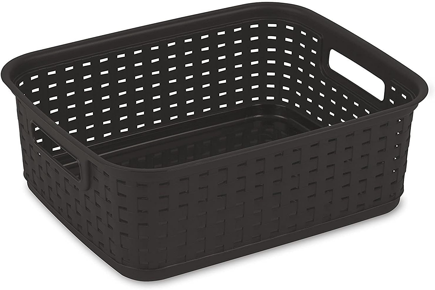 Amazon.com: Sterilite Short Weave Basket, Espresso - 110979 : Home ...