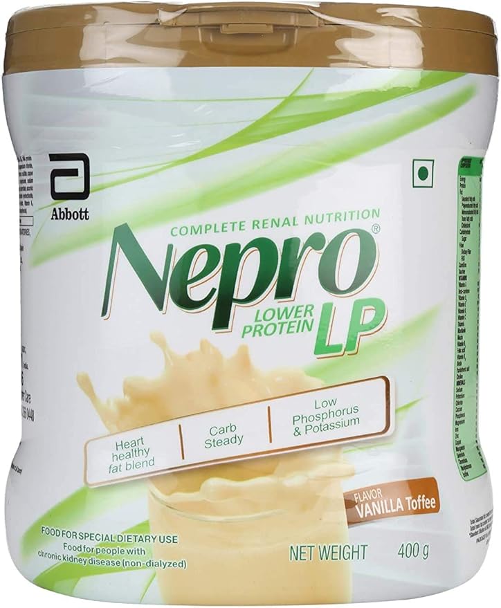 Abbott Nepro LP Powder Vanilla Toffe - Complete Renal Nutrition Carb Steady Lower Protein (400 ...