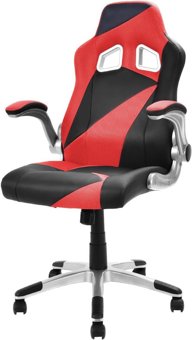 Amazon.com: Giantex Executive Racing Chair PU Leather Bucket Seat ...