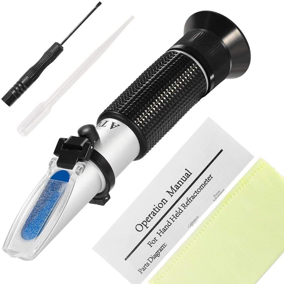 Portable Brix Refractometer with Automatic Temperature Compensation(ATC ...