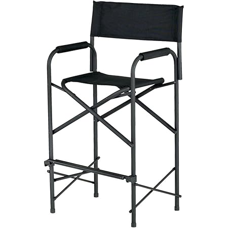 Amazon.com: RMS Extra Tall Folding Chair - Bar Height Director Chair ...