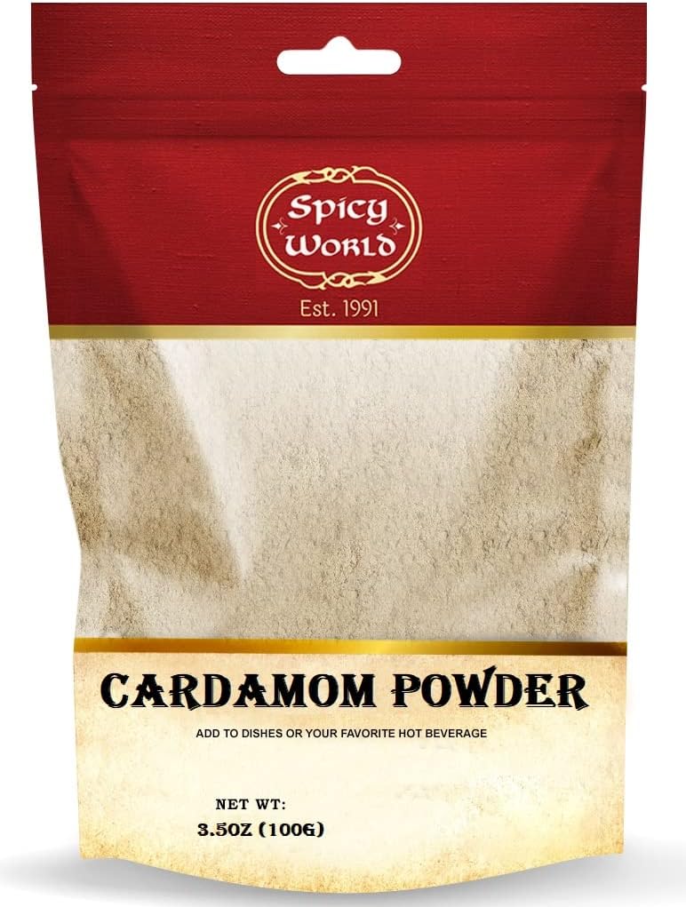 Amazon.com : Spicy World Ground Cardamom Powder (Cardamon) 3.5 Ounce ...