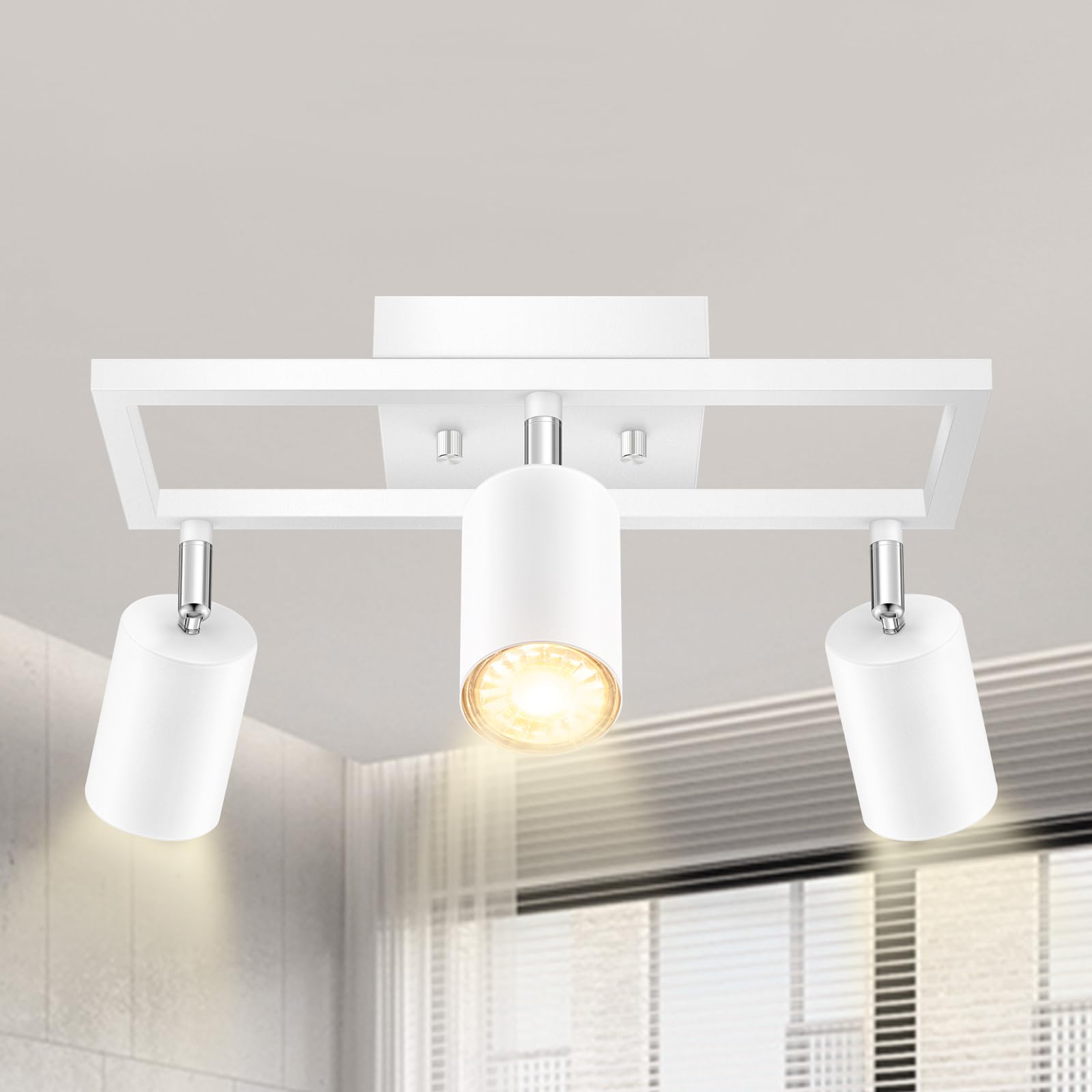 BoostArea Track Lighting Fixtures Ceiling, 3 Way Track Lighting Kit ...