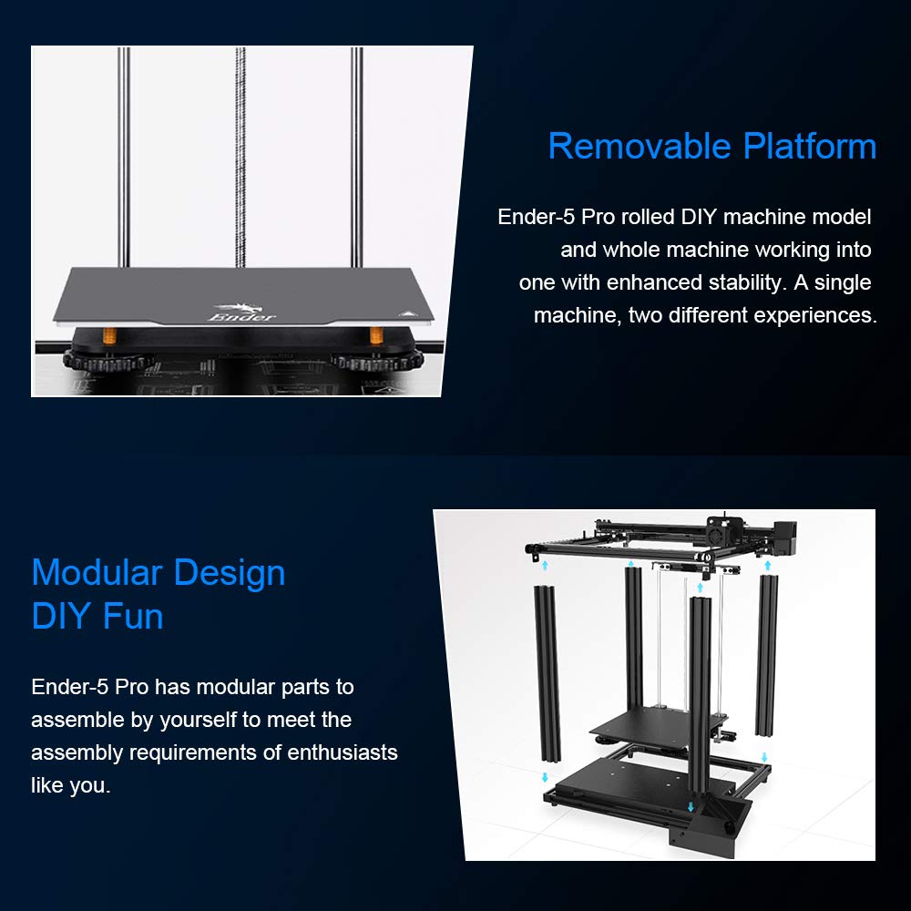 Creality Ender 5 Pro Creative FDM 3D Printer Upgrade Silent Mainboard ...