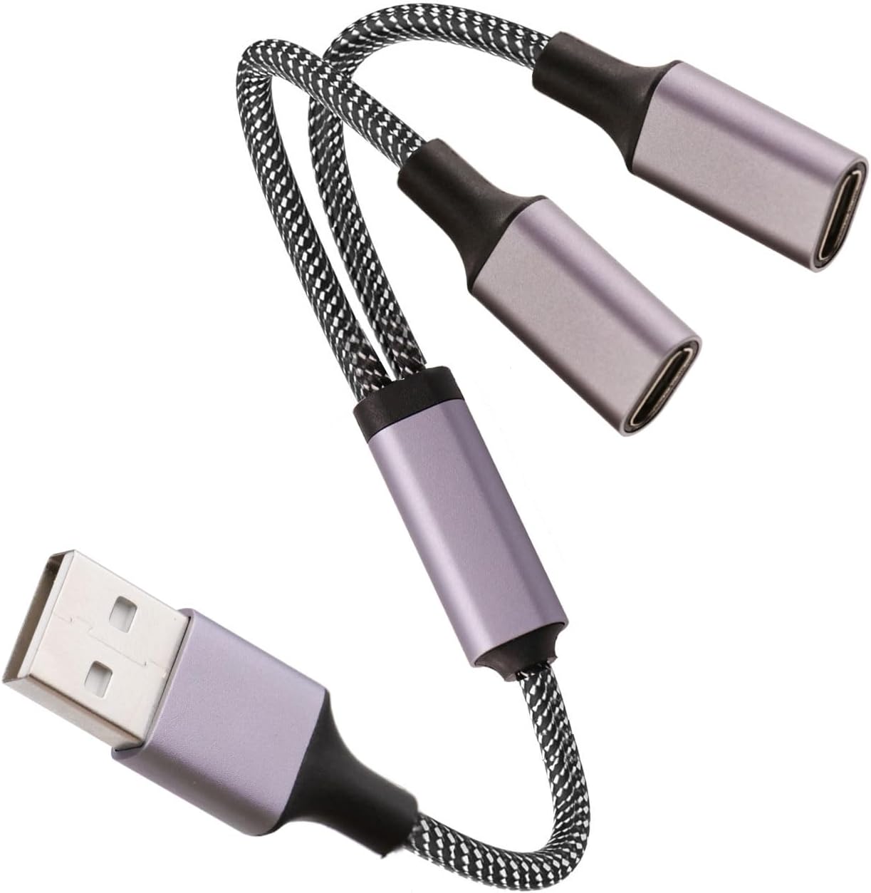 Amazon.com: Fidioto Type-C Splitter Cable (10 inch Long), USB A ...