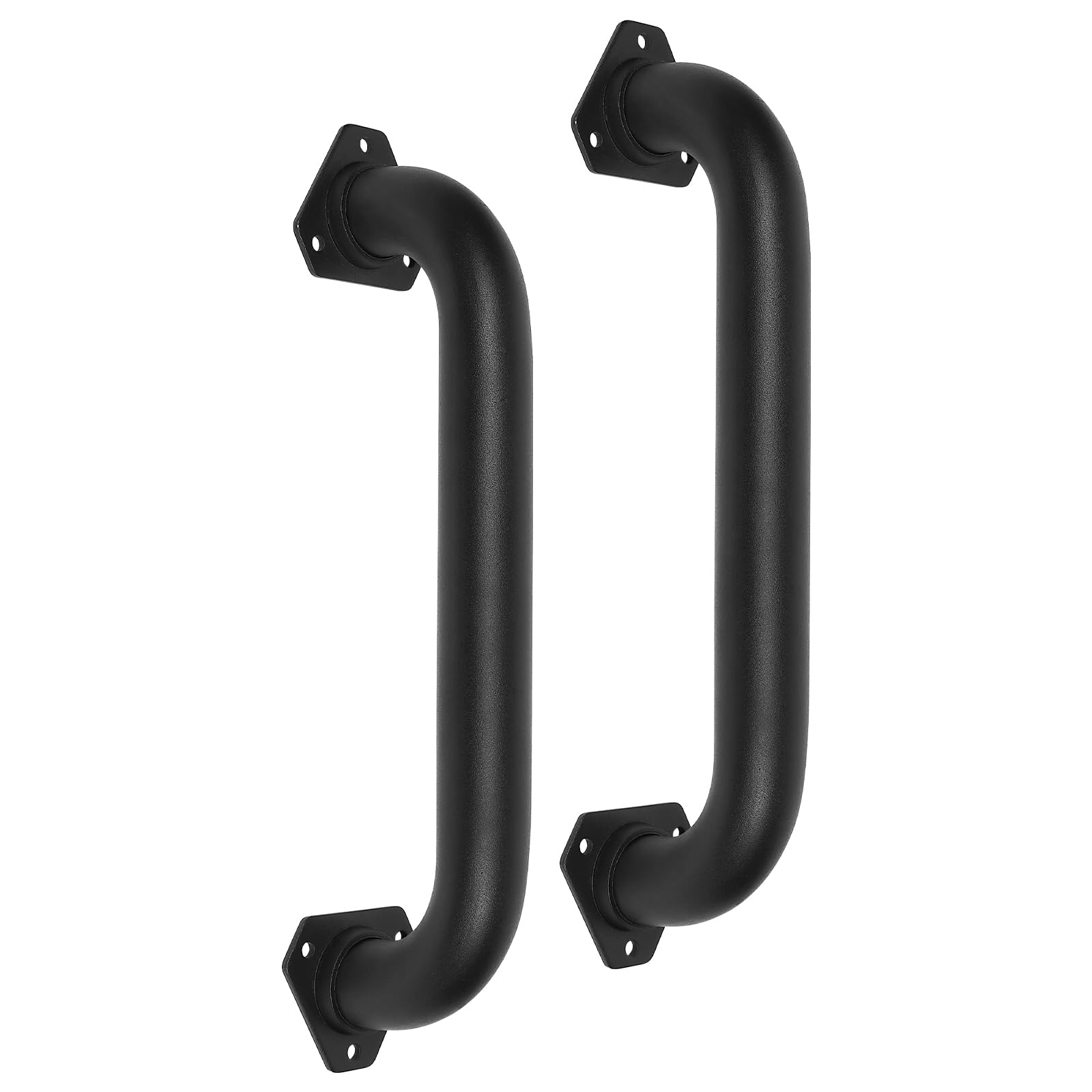 Snapklik.com : Purife 2 Pack 1FT No-Slip Black Triangle Metal Stairway Hand Railing Indoor - 12 ...