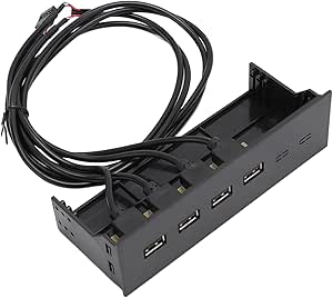 5.25 Inch Front Panel USB Hub, 4 Ports Internal USB 2.0 Hub, Plug and ...