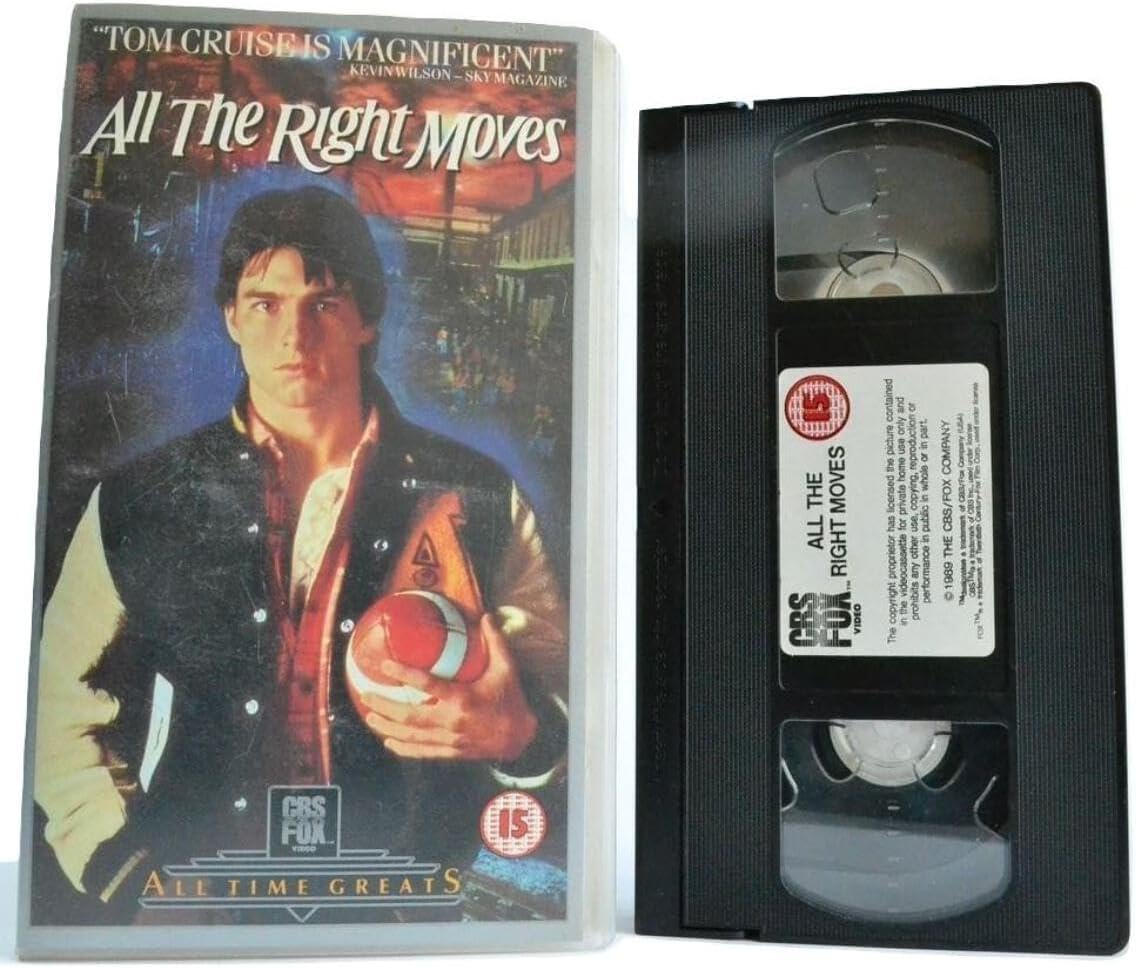 Amazon.com: All the Right Moves [VHS] : Tom Cruise, Lea Thompson, Craig ...