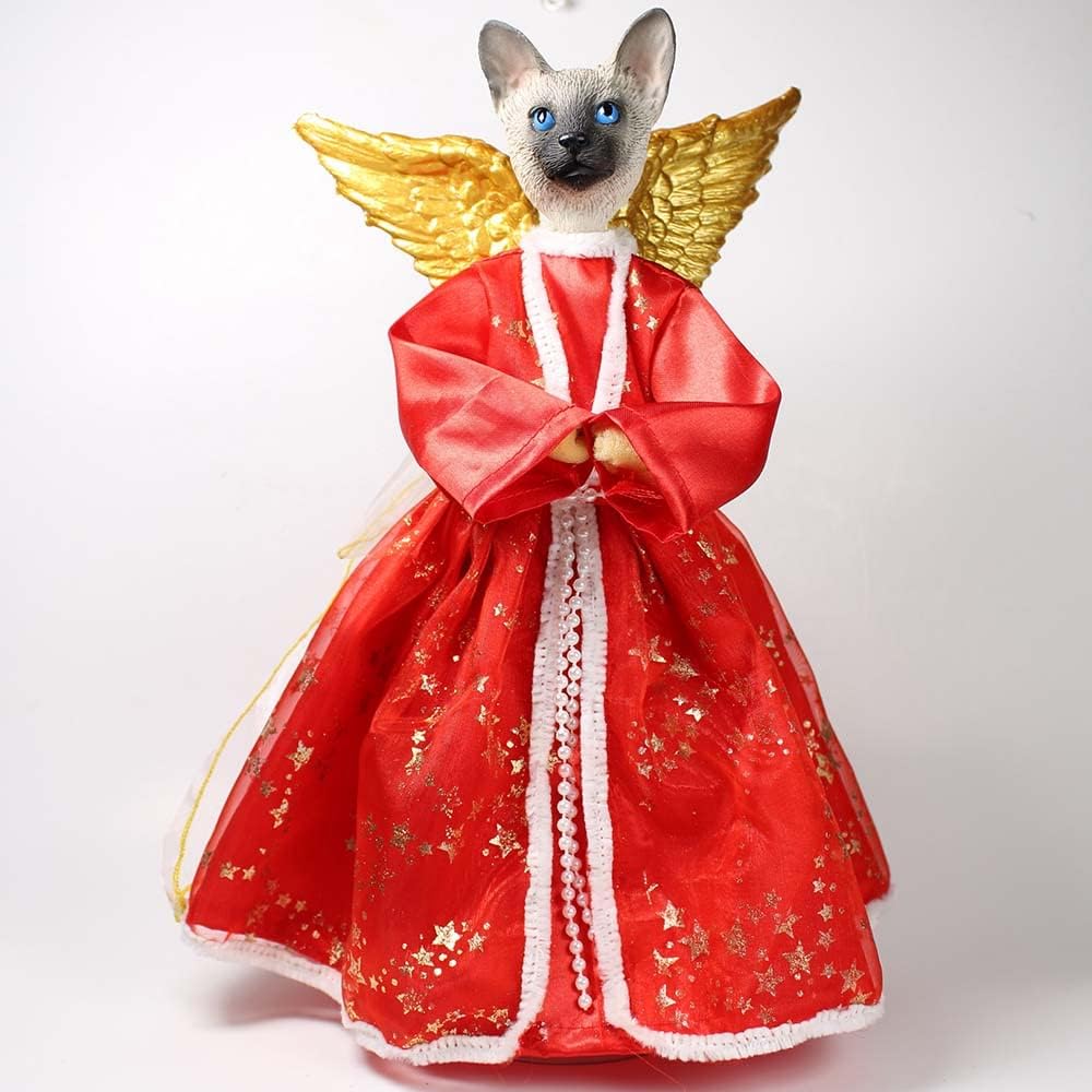 Amazon.com: Siamese Cat Christmas Tree Topper : Home & Kitchen