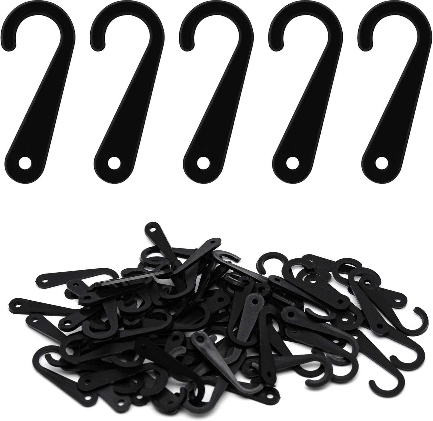 Amazon.com: Surf turtle 500pcs Sock Display Hooks 1-3/4 Inch Black ...