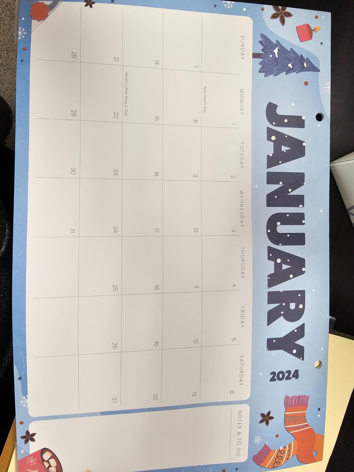Amazon.com : Aesthetic Seasonal Desk Calendar 2024-2025 - Runs From ...