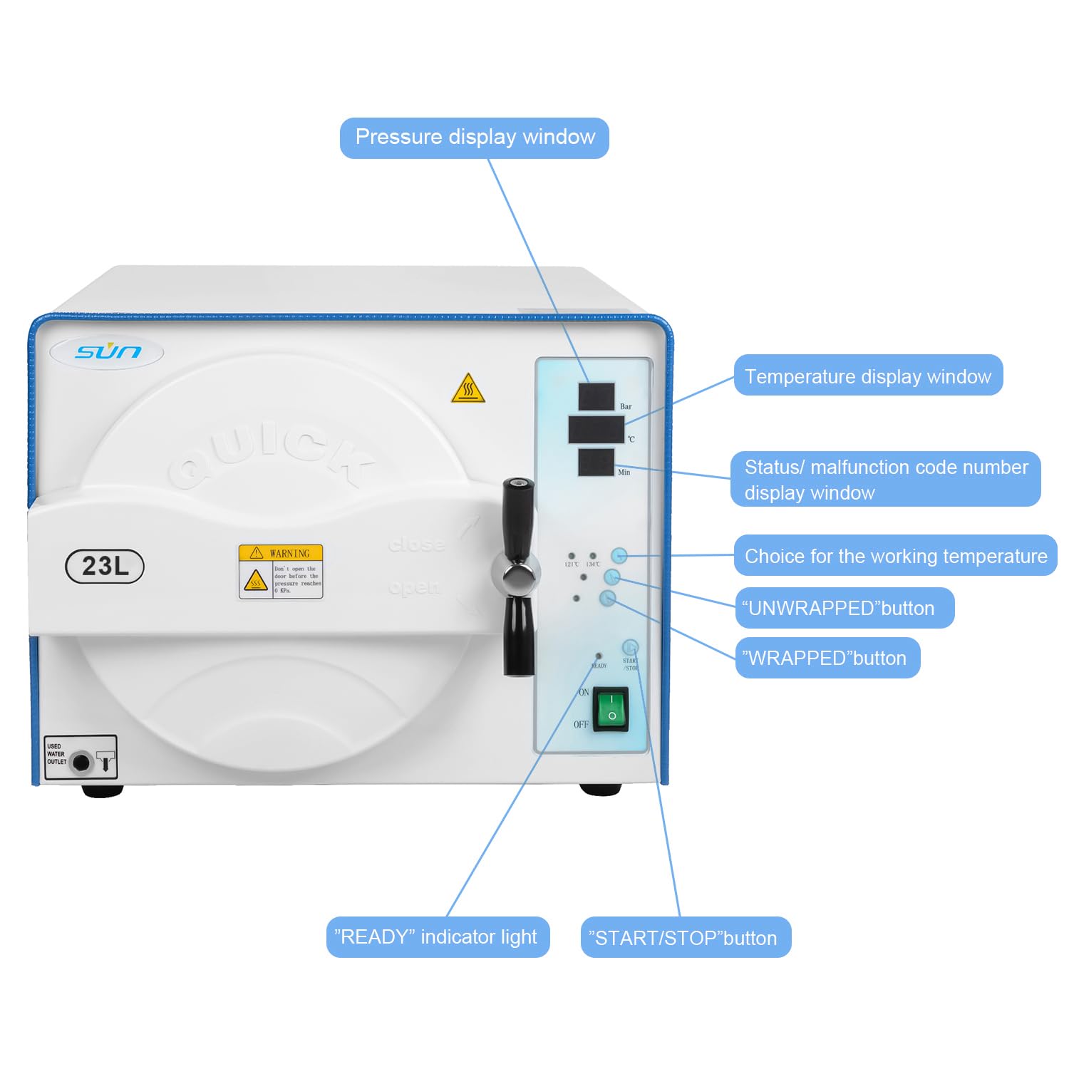 Full Automatic 23L Autoclave Vacuum Sterilizer High Philippines | Ubuy