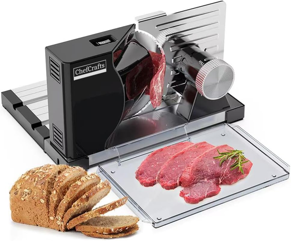 Amazon.com: Meat Slicer for Home Use - Electric Deli Slicer Foldable ...