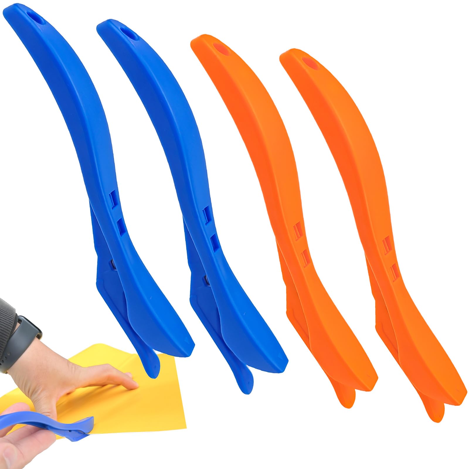 Guft Wrap Cutter 4-Pack Wrapping Paper Cutters - Safety Slide Blade ...