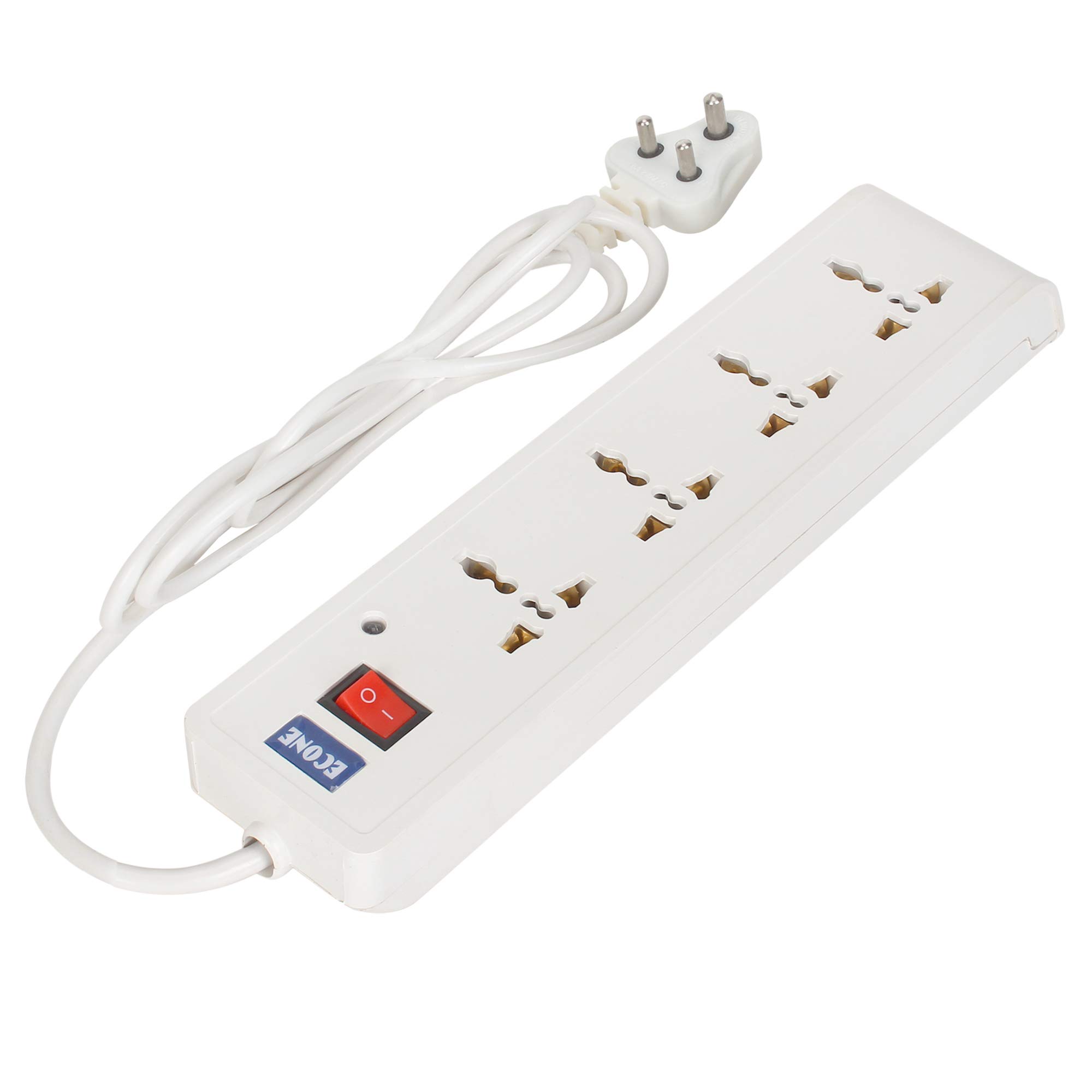 Buy ECONE Smart Heavy Duty 10 & 6 AMP 4 Universal Brass Socket Power ...