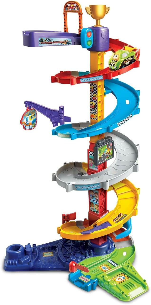 VTech - VTech Cars Tornado Stunt Park Race Tower Car Track - 1 Piece ...
