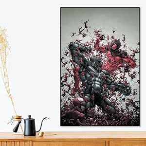 Amazon.com: Movie Poster, Carnage Comics Print, Canvas Wall Decor for ...