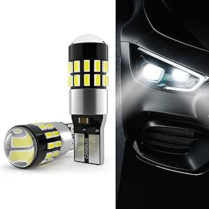 Amazon.com: leediga 2 PCS Aluminum Plug-and-play Bulb, Car Super Bright LED Bulb, 7000K T10 Non ...