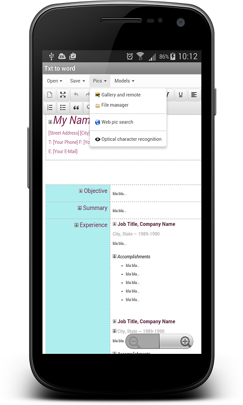 editor office documents - App on Amazon Appstore