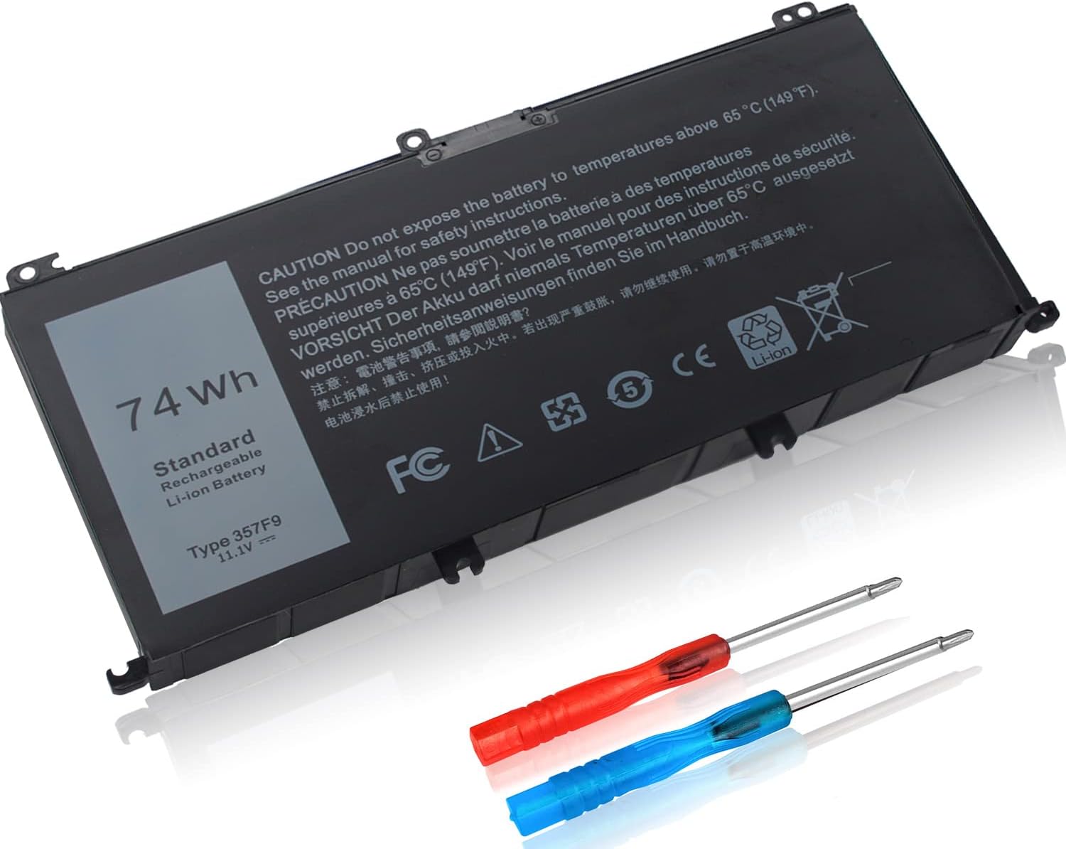 Amazon.com: DELL 357F9 11.1V or 11.4V 74Wh Battery For DELL Inspiron 15 ...