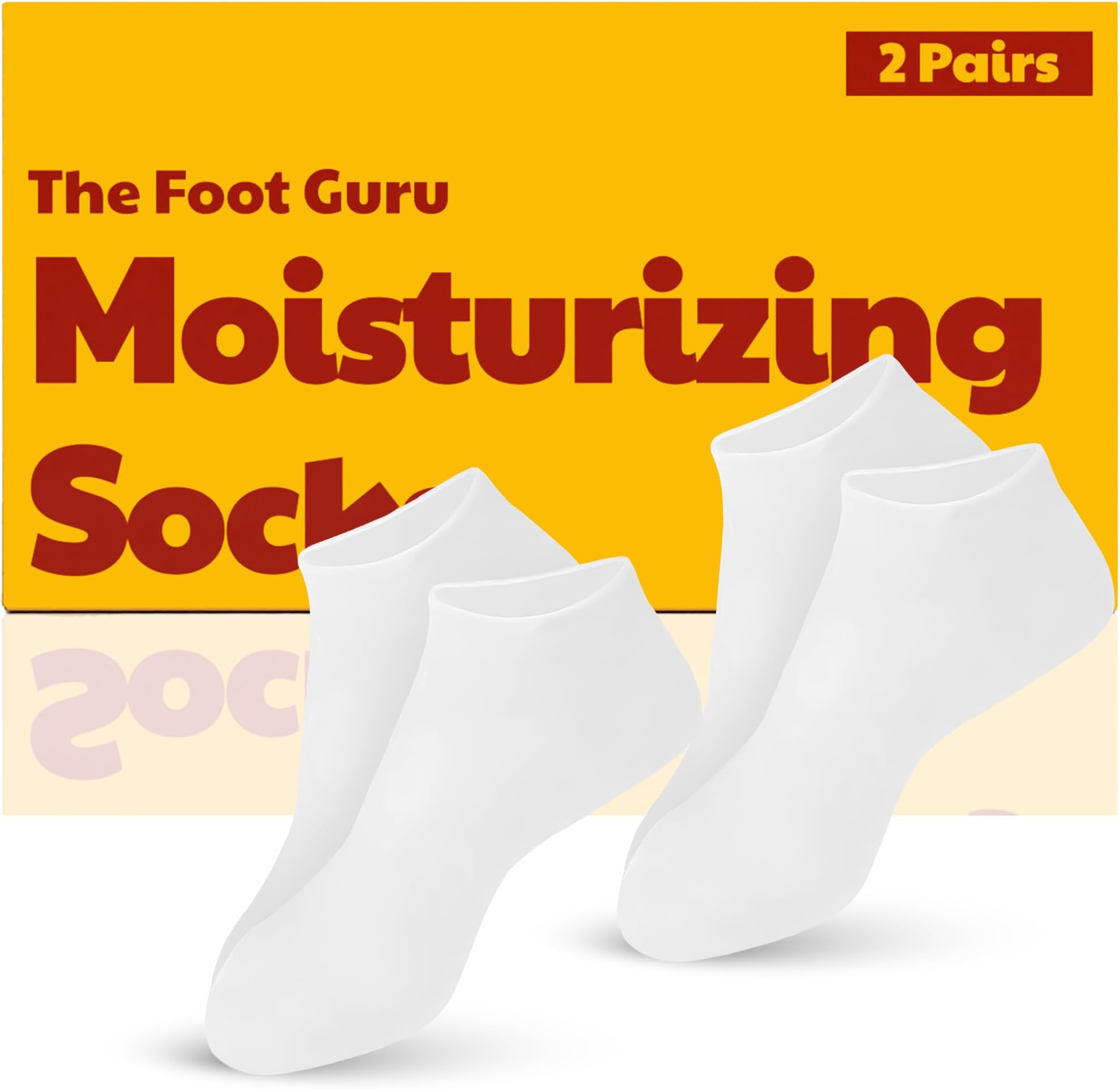 Amazon.com : Aphlos Men's Silicone Moisturizing Socks 2 Pairs Pink ...