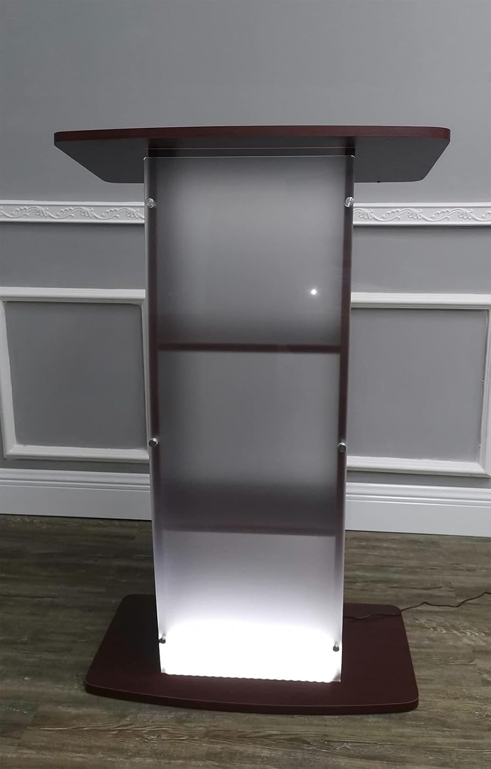 Buy YQRQRD Wooden Podium Table, Podium, with LED Lights, Podium Import ...