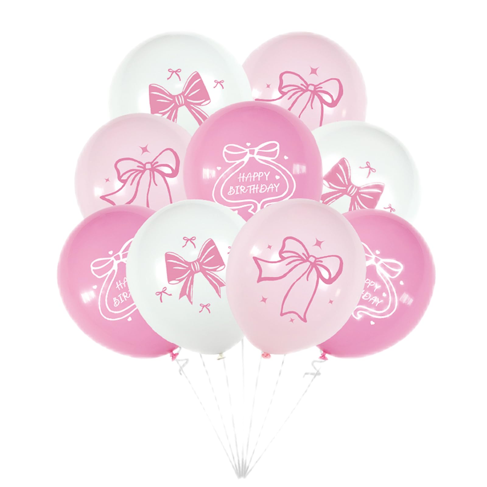 Amazon.com: Neyeidru Bow Balloons Birthday Decorations - 36pcs 12 ...