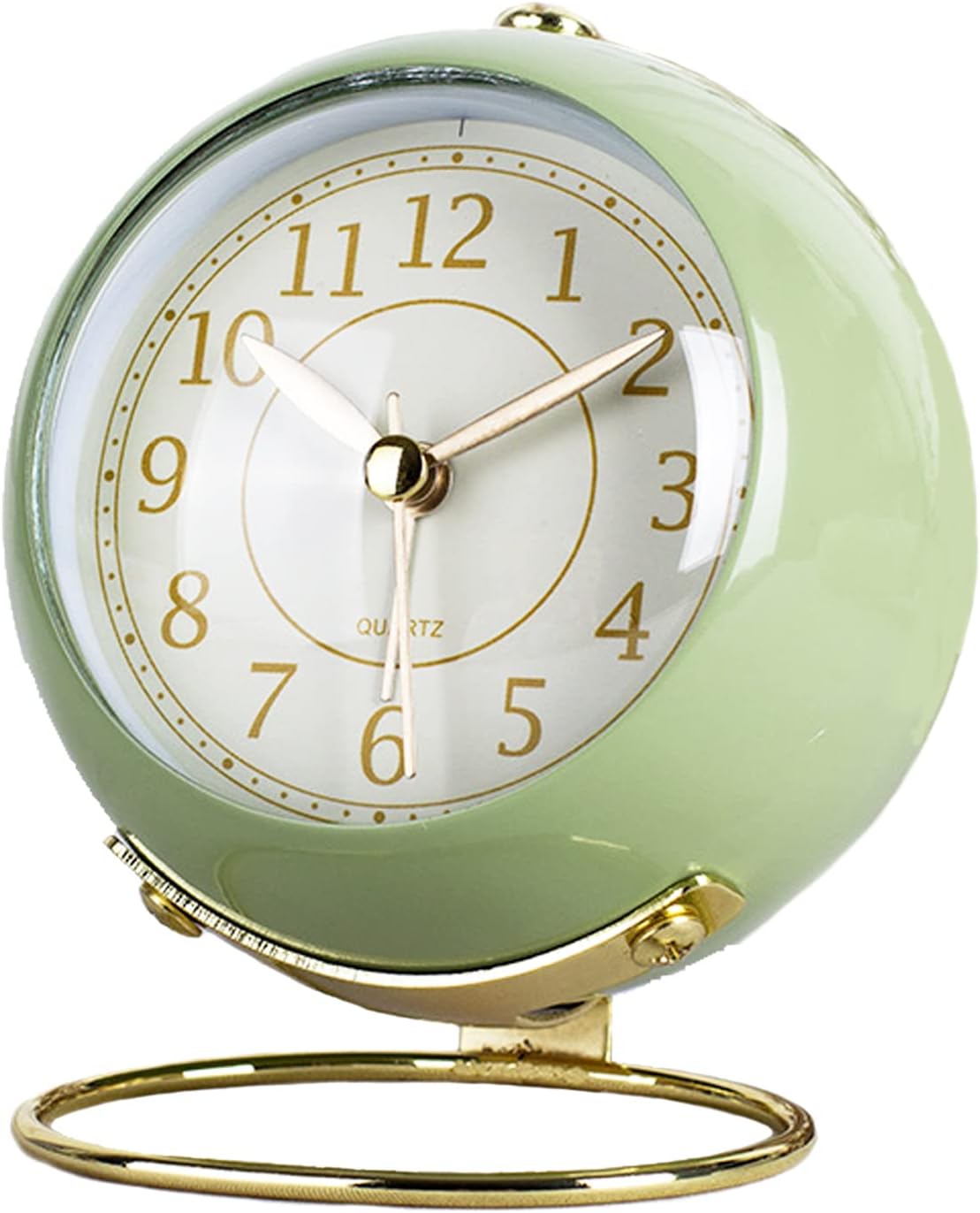 Buy JUSTUP Small Analog Table Clocks, Classic Non-Ticking Tabletop ...