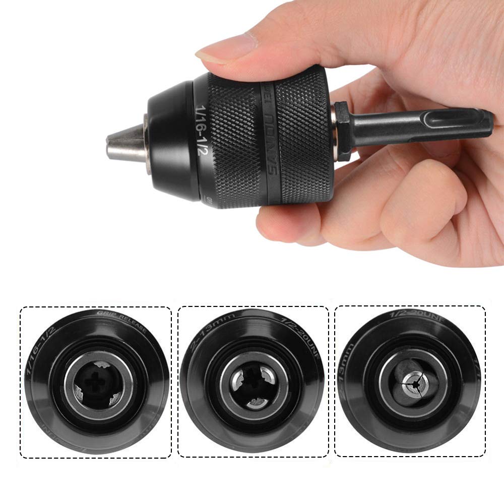 Snapklik.com : Bestgle 1/2"-20UNF 2-13MM Capacity Impact Keyless Drill ...