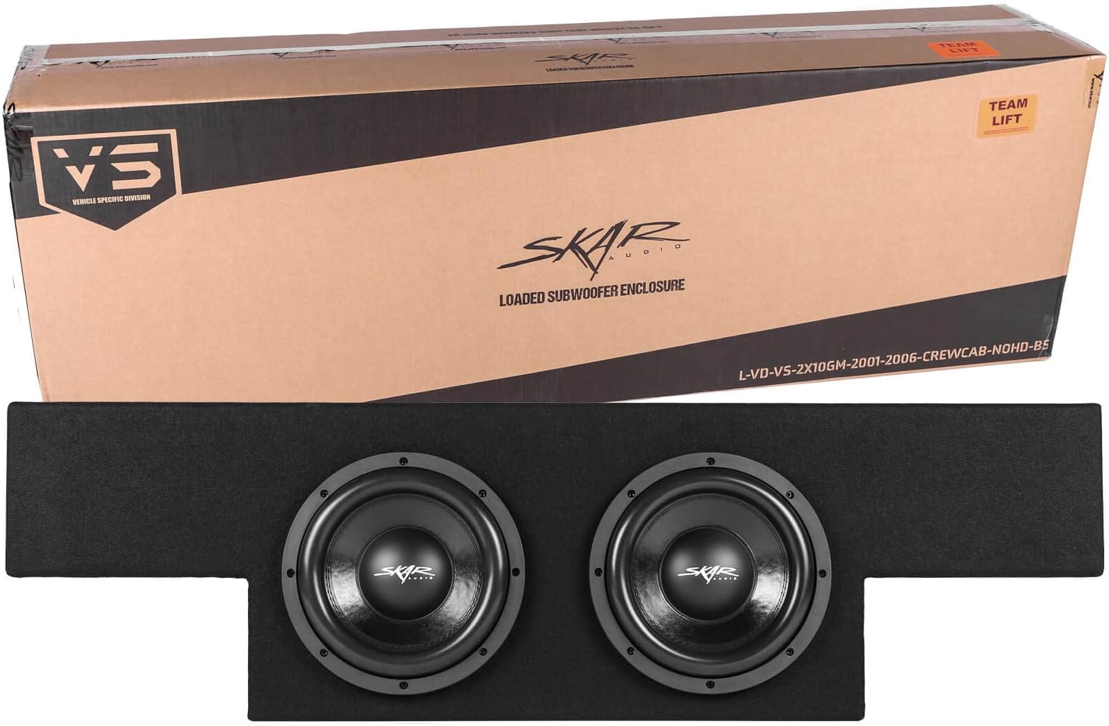 Amazon.com: Skar Audio Dual 10" Loaded Subwoofer Enclosure Compatible ...