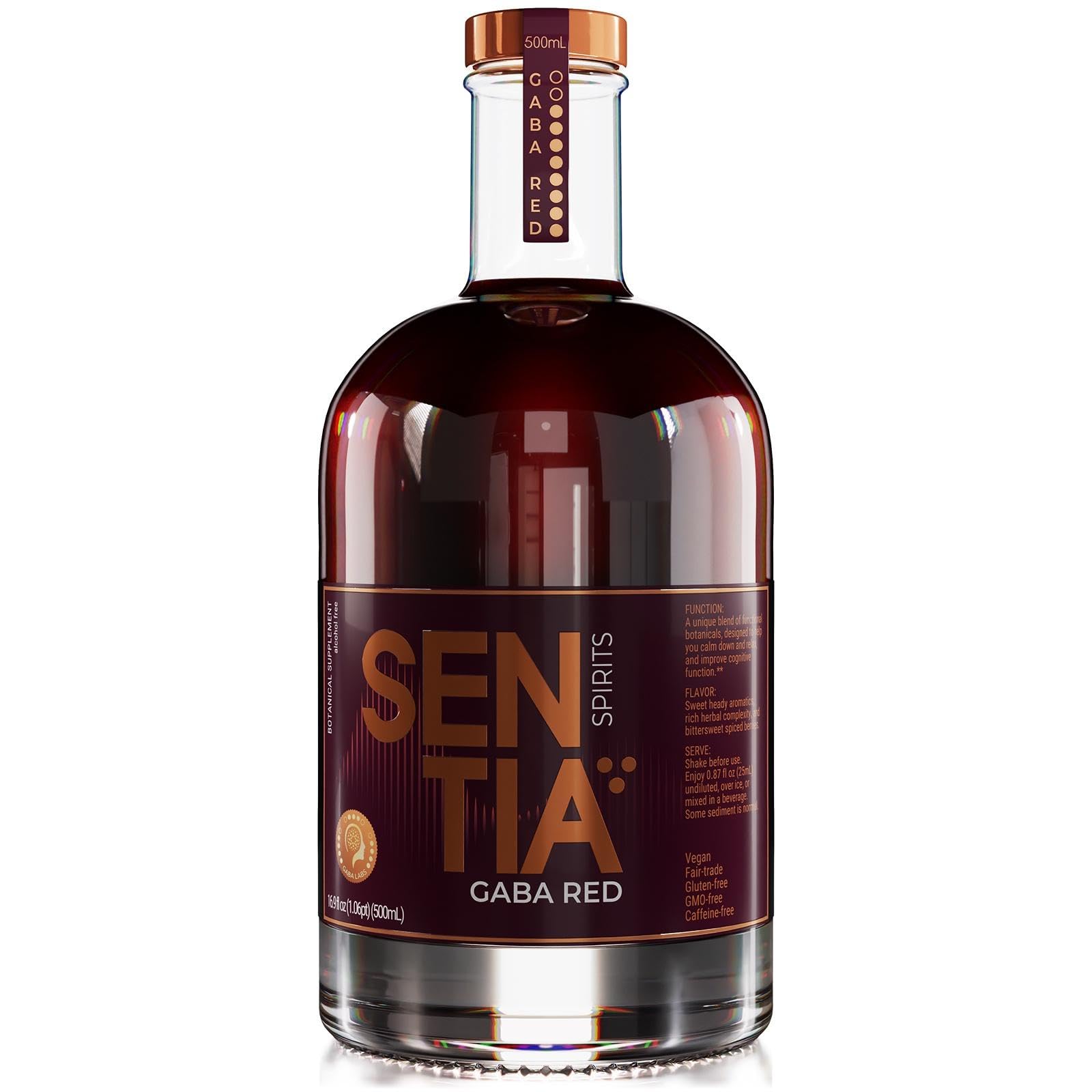 Sentiagaba Red Botanical Non Alcoholic Spirit Award Winning Vegan ...