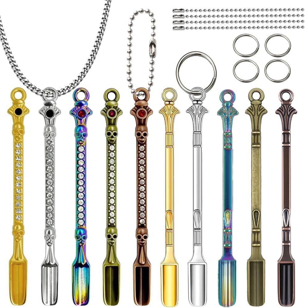 Amazon.com: 10 Pcs Mini Spoons, Tiny Metal Spoons Rhinestone Mini ...