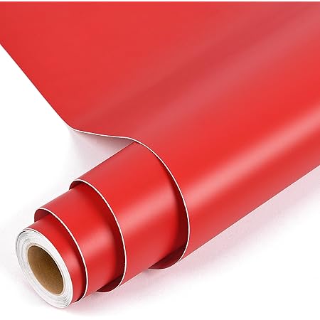 Amazon.com: Prime Vinyl Matte Red Permanent Vinyl Roll, Matte Red Vinyl ...