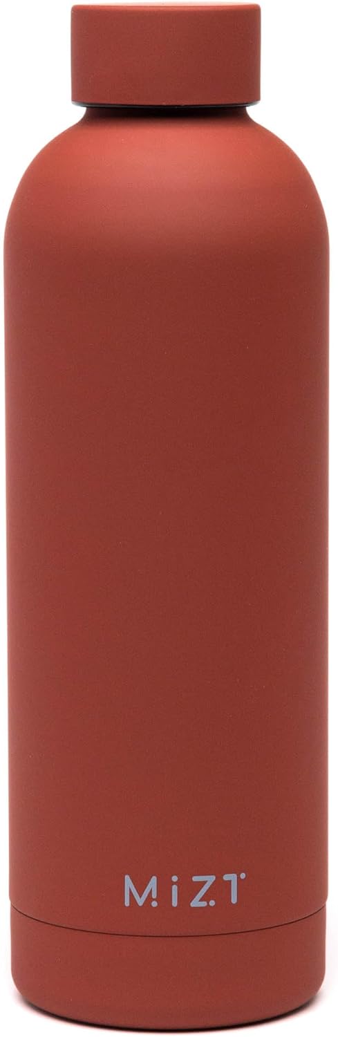 Amazon.com: MIZT 17 oz Stainless Steel Water Bottle - Double Wall Vacuum Insulated Leak Proof ...