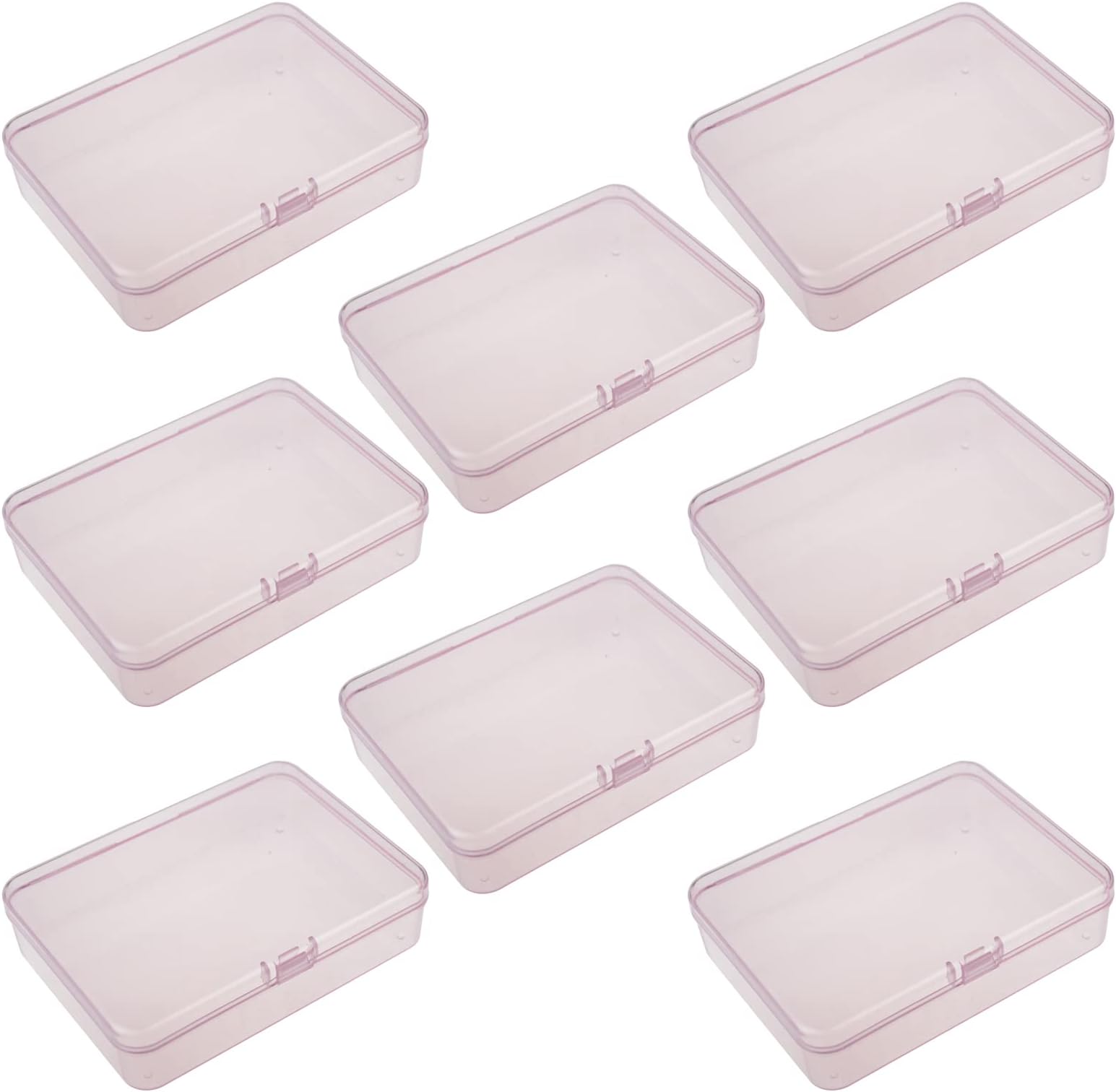 Amazon.com: LJY 18 Pieces Square Mini Clear Plastic Storage Containers ...