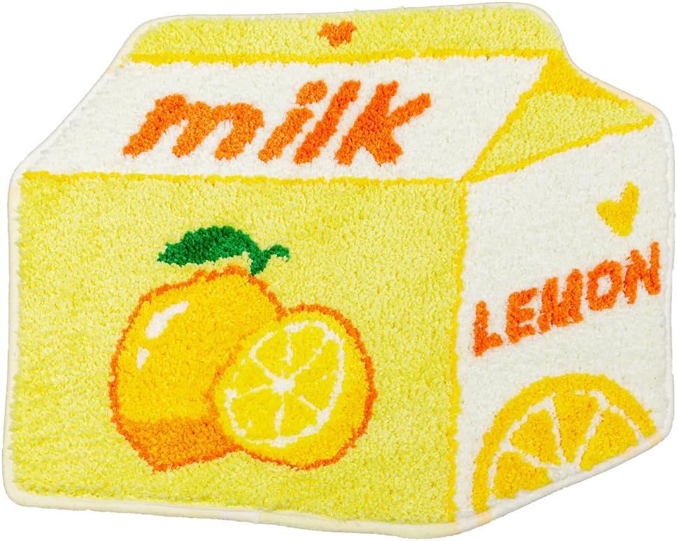 Amazon.com: Fancy Soft Yellow Lemon Shape Bath Rug for Kids Fruit ...