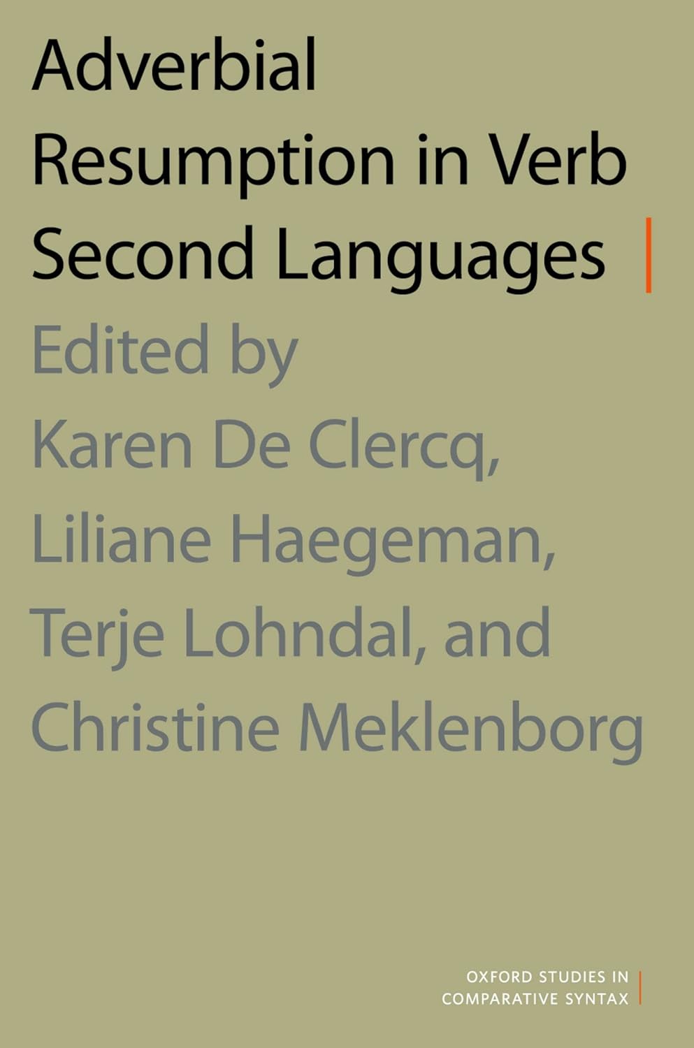 Amazon | Adverbial Resumption in Verb Second Languages (OXFORD STUDIES ...