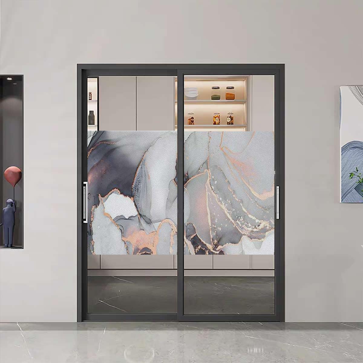 Glass Sliding Door Texture Hot Sale Modern Design Double Sliding Glass