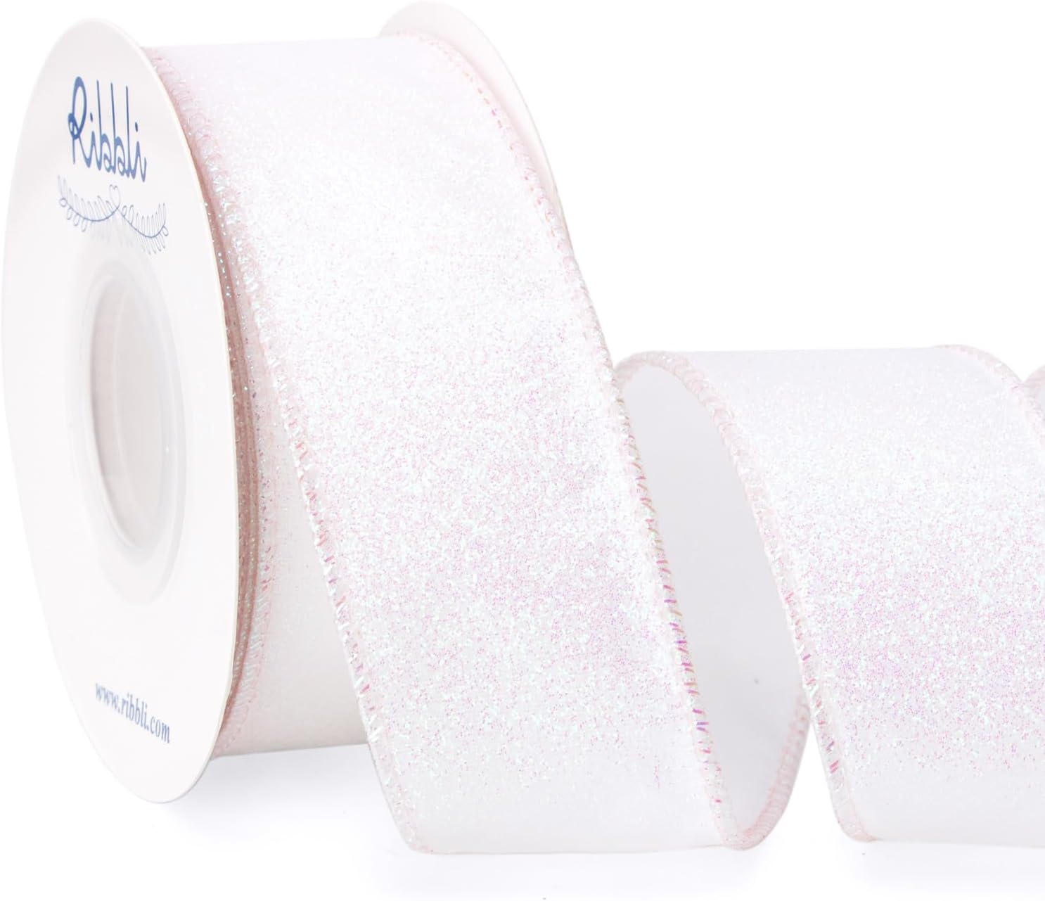 Amazon.com: 3/8" (9mm) 20 Yards Roll Polyester Glitter Ribbon Sparkle ...