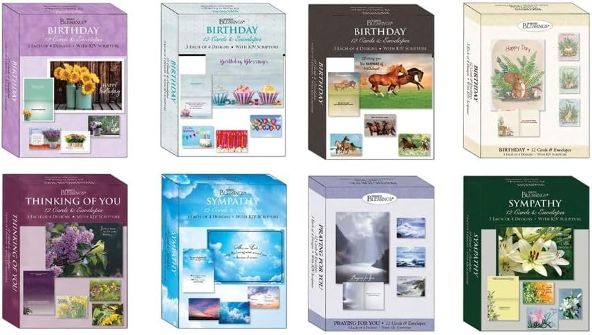 Amazon.com : Shared Blessings 96 Count All Occasion Religious Greeting ...