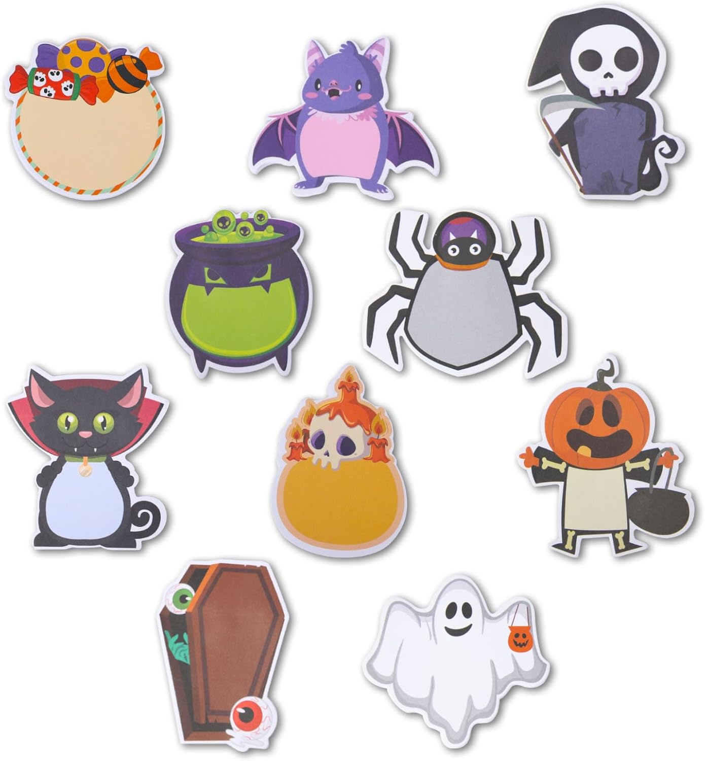 Amazon.com : Halloween Sticky Notes,Halloween Post It Notes Fall Sticky ...